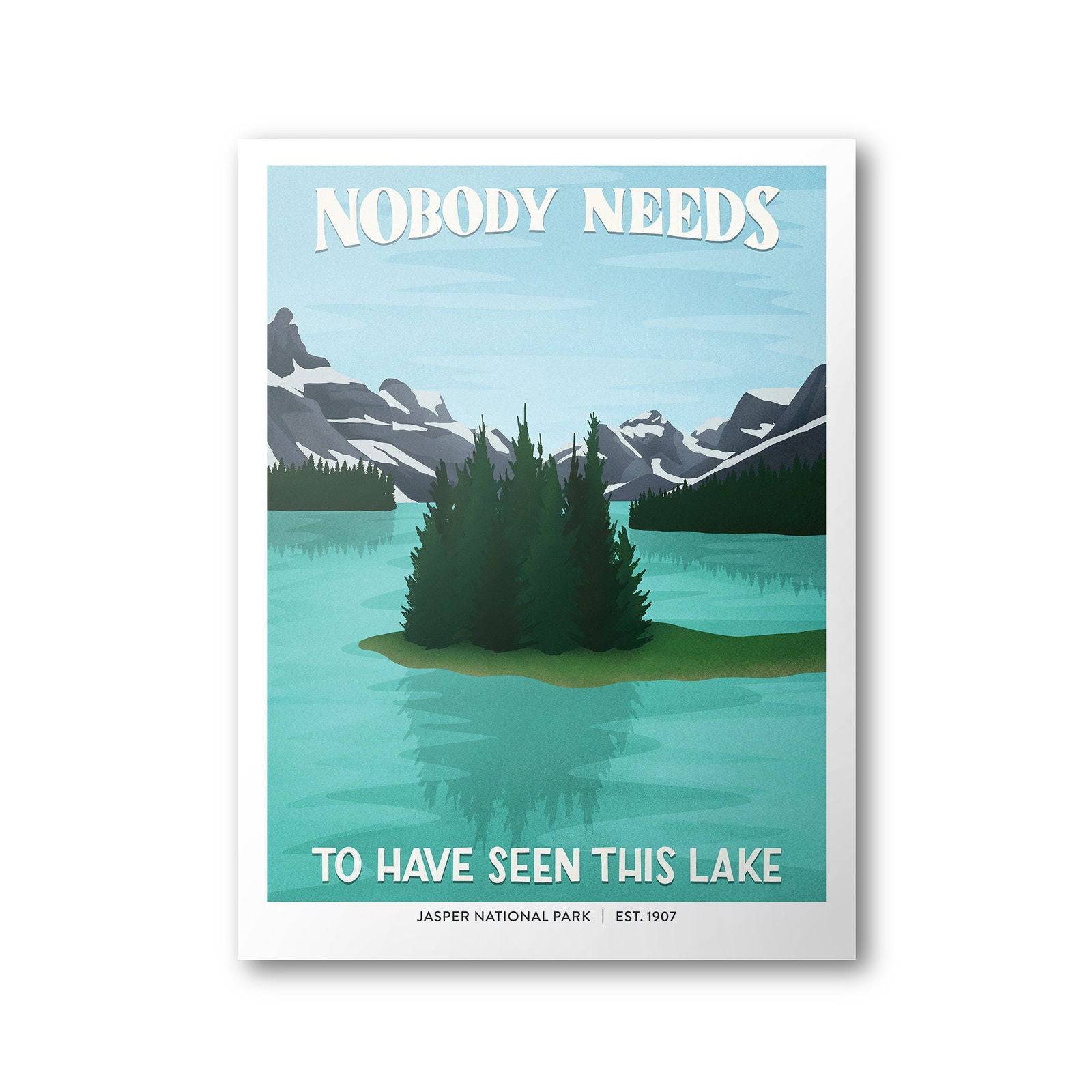 Jasper National Park Poster | Subpar Parks Poster | Albion Mercantile Co.